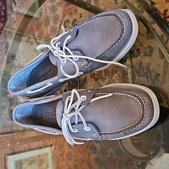 Sebago | Shoes | Sebago Docksides Gray Iridescent Boat Shoes | Poshmark